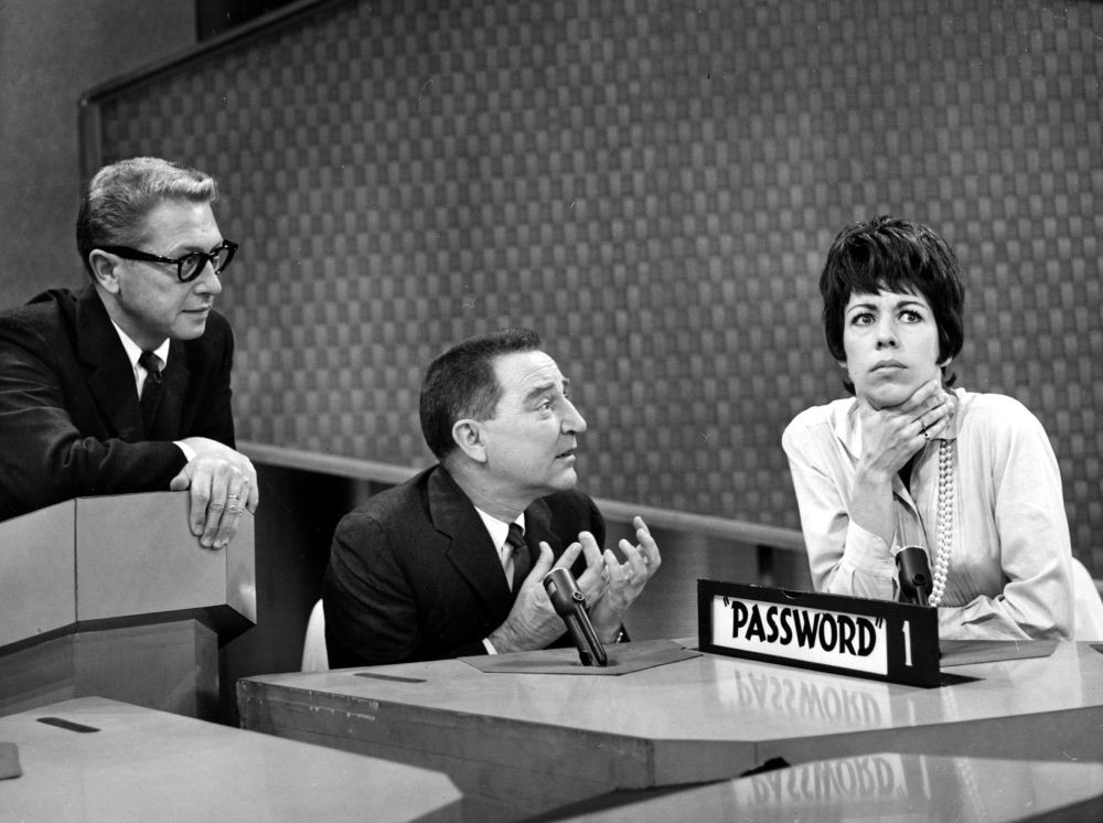 Password, Allen Ludden, Garry Moore, Carol Burnett, 1961-1967, 1962 ...