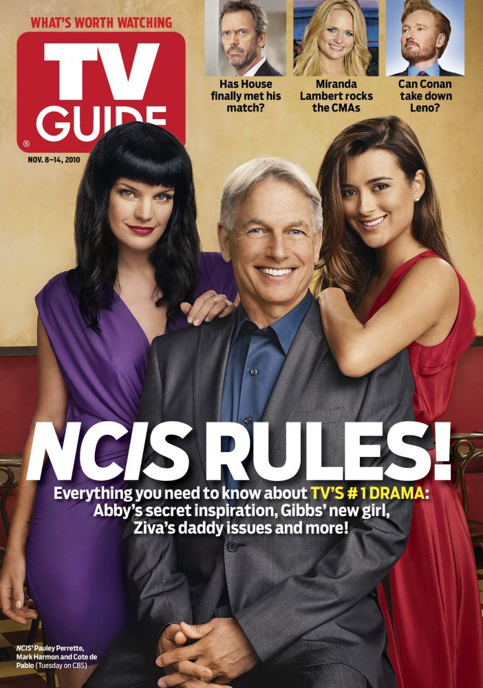 Ncis, Pauley Perrette, Mark Harmon, And Cote De Pablo, Tv Guide Cover ...
