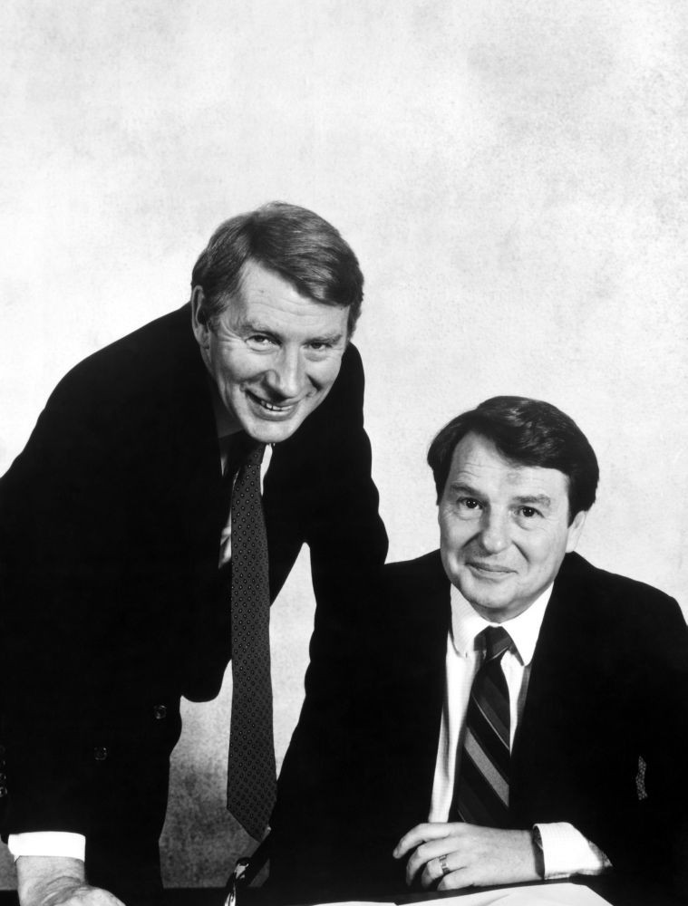 The Macneil/Lehrer Newshour, L-R: Robert Macneil, Jim Lehrer, 1975 ...