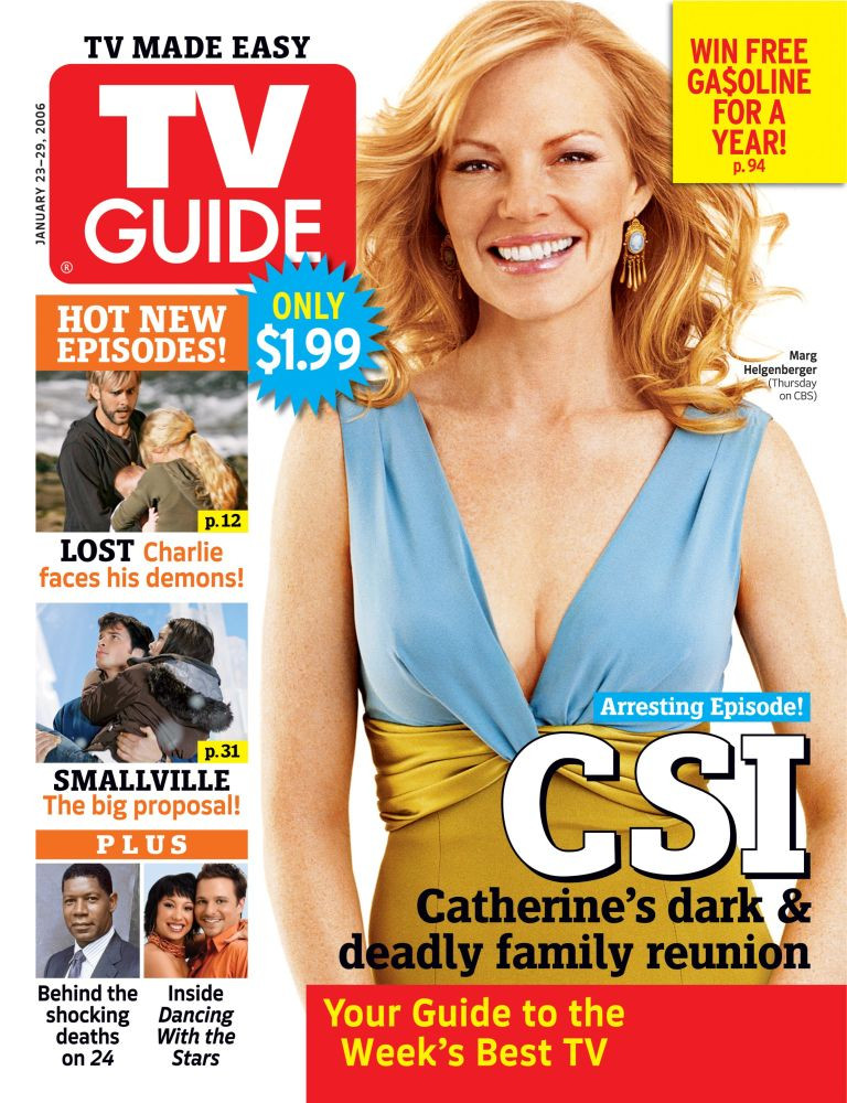 Csi: Crime Scene Investigation, Marg Helgenberger, Tv Guide Cover ...