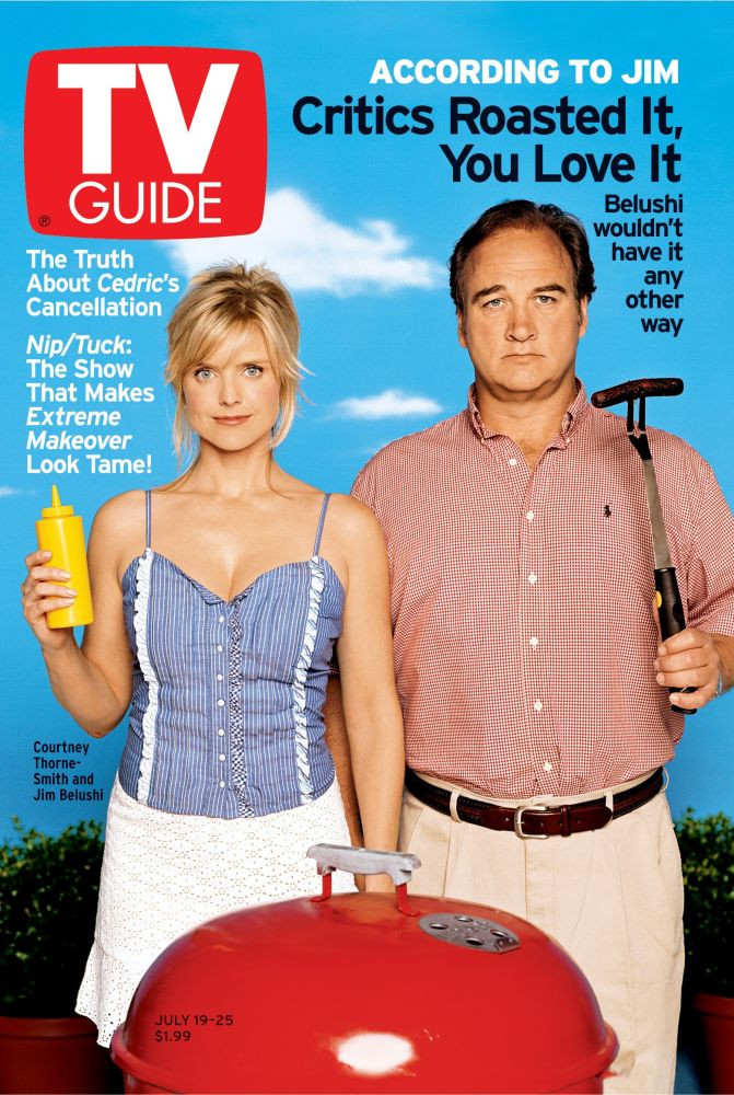 According To Jim, Courtney Thorne-Smith, Jim Belushi, Tv Guide Cover ...