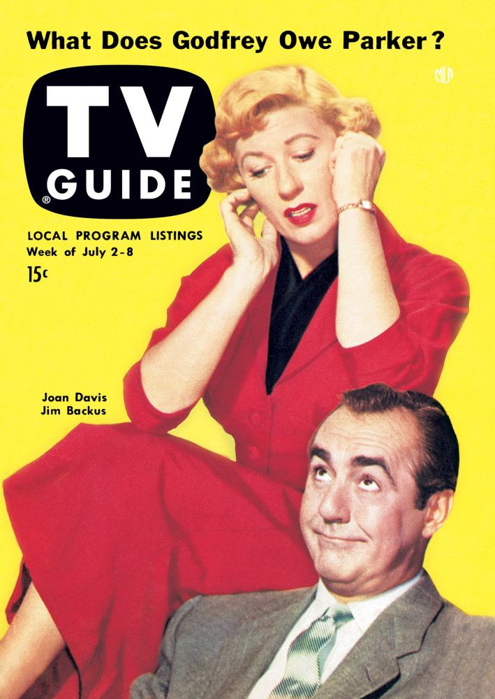 I Married Joan, From Left: Joan Davis, Jim Backus, Tv Guide Cover, July ...