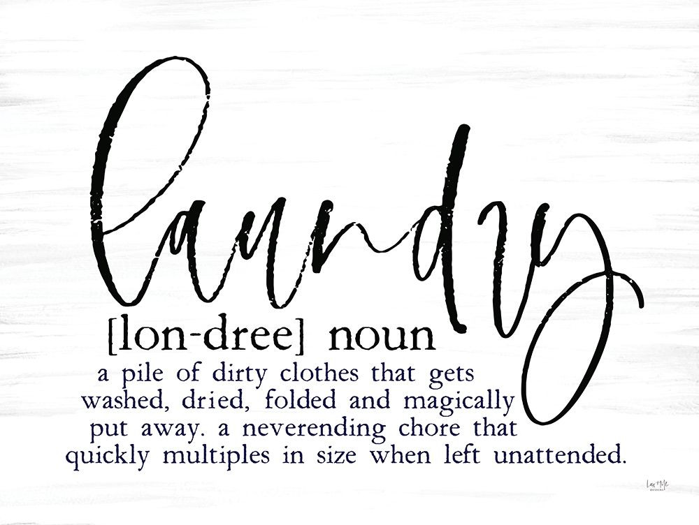 Laundry Definition Poster Print - Lux + Me Designs # VARPDXLUX787 ...