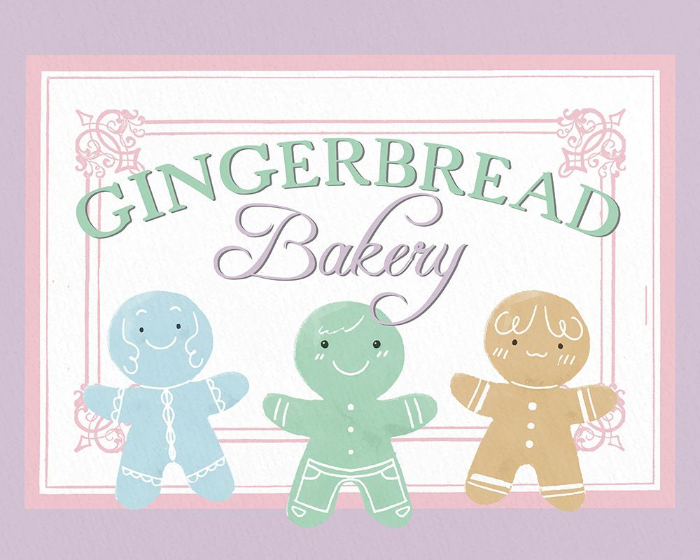 Gingerbread Bakery Sign Poster Print - Kimberly Allen # VARPDXKARC3355A ...