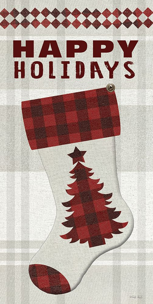 Happy Holidays Stocking Poster Print - Cindy Jacobs # VARPDXCIN3553 ...