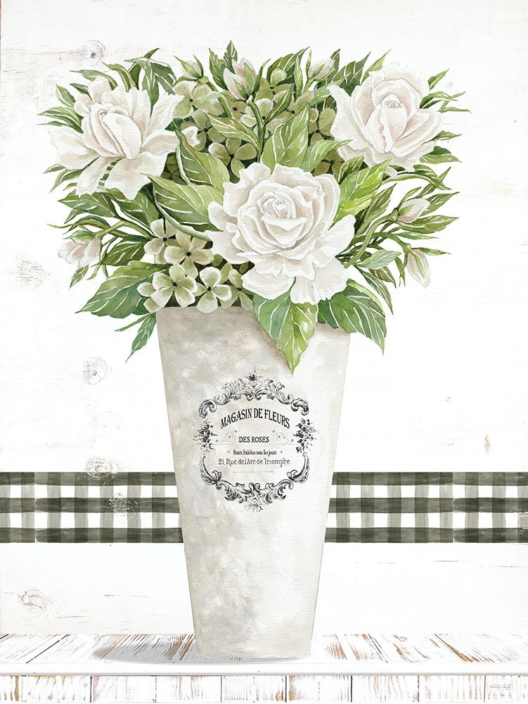 White Roses Poster Print - Cindy Jacobs # VARPDXCIN3284 - Posterazzi