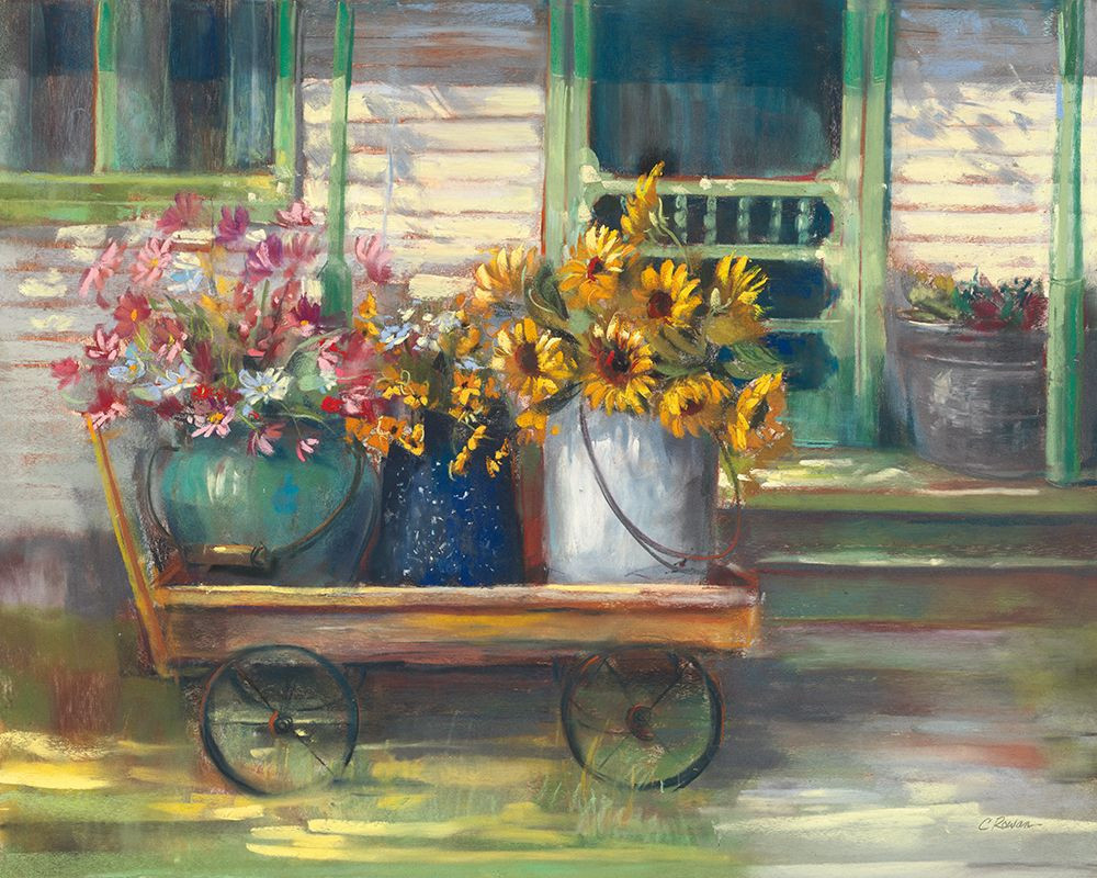 Garden Wagon Poster Print - Carol Rowan # VARPDX41552 - Posterazzi