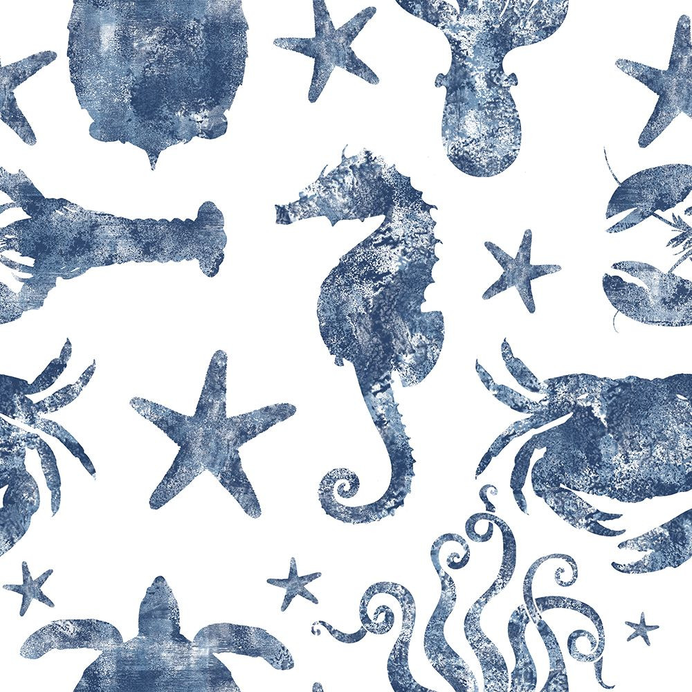 Marine Life Repeating Poster Print - Tina Lavoie (24 x 24) - Posterazzi