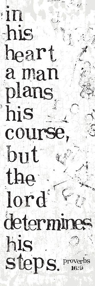 Proverbs 16:9 Poster Print - Peter Horjus (8 x 24) - Posterazzi