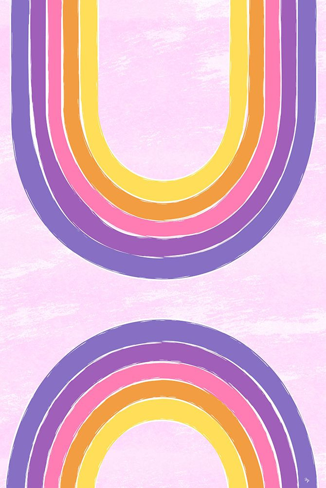 Pink Arcs Poster Print - Martina Pavlova - Posterazzi