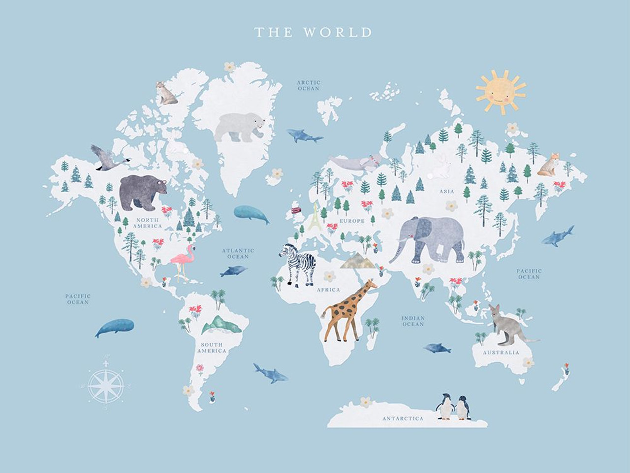 World Map 2 Poster Print - Leah Straatsma - Posterazzi
