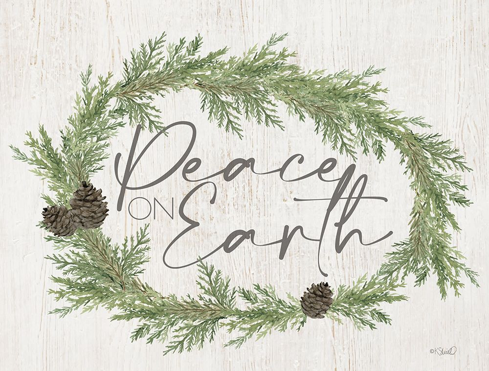 Peace on Earth Evergreen Poster Print - Kate Sherrill - Posterazzi