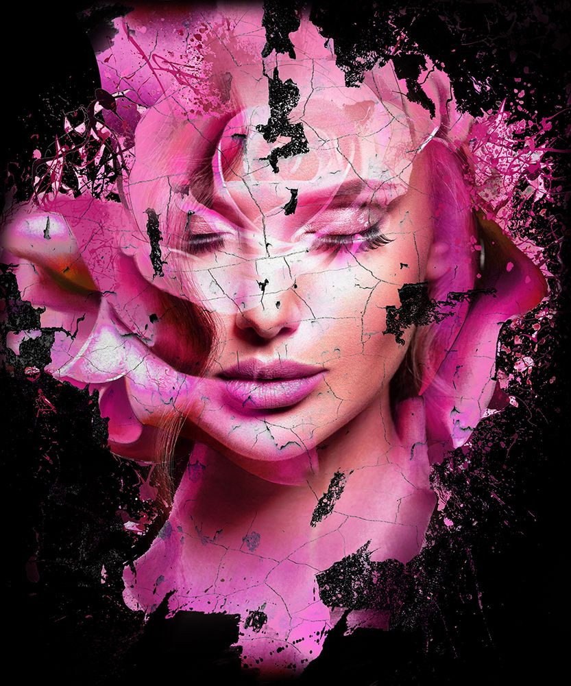 Pink face Poster Print - Micha Baker - Posterazzi