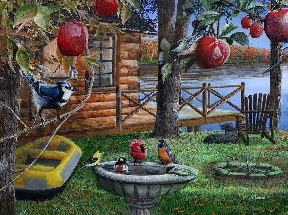 At the Feeder Poster Print - Kevin Daniel - Posterazzi