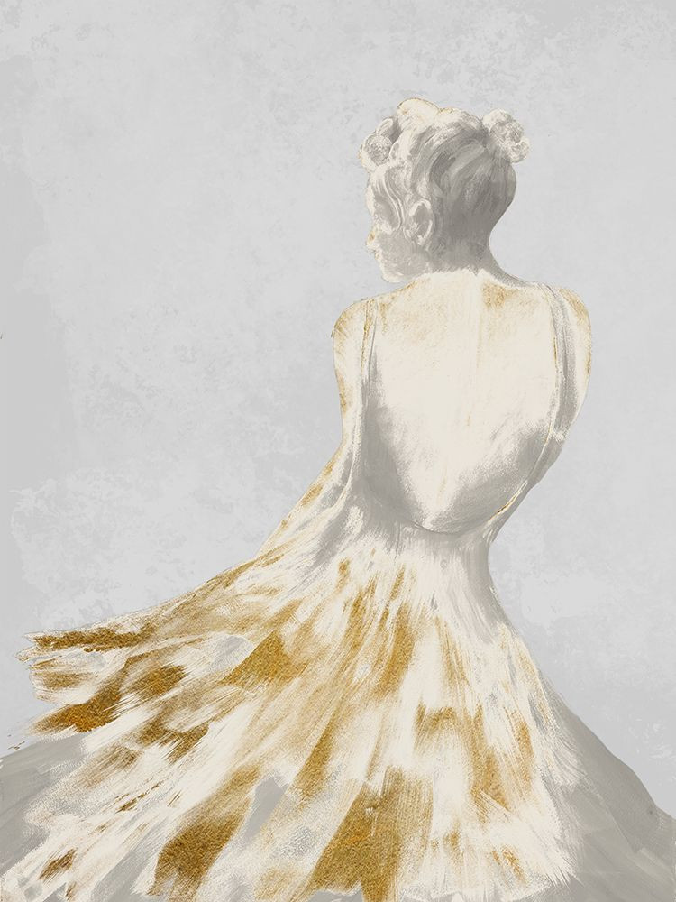 Golden Dancing Queen 1 Poster Print - Doris Charest - Posterazzi