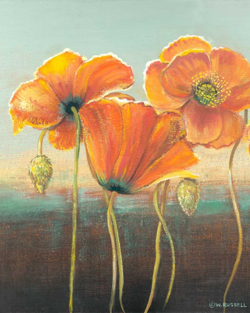 Poppy Tops I Poster Print - Wendy Russell - Posterazzi