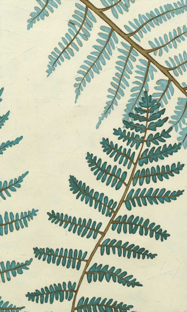Blue Fern Trio II Poster Print - June Erica Vess - Posterazzi