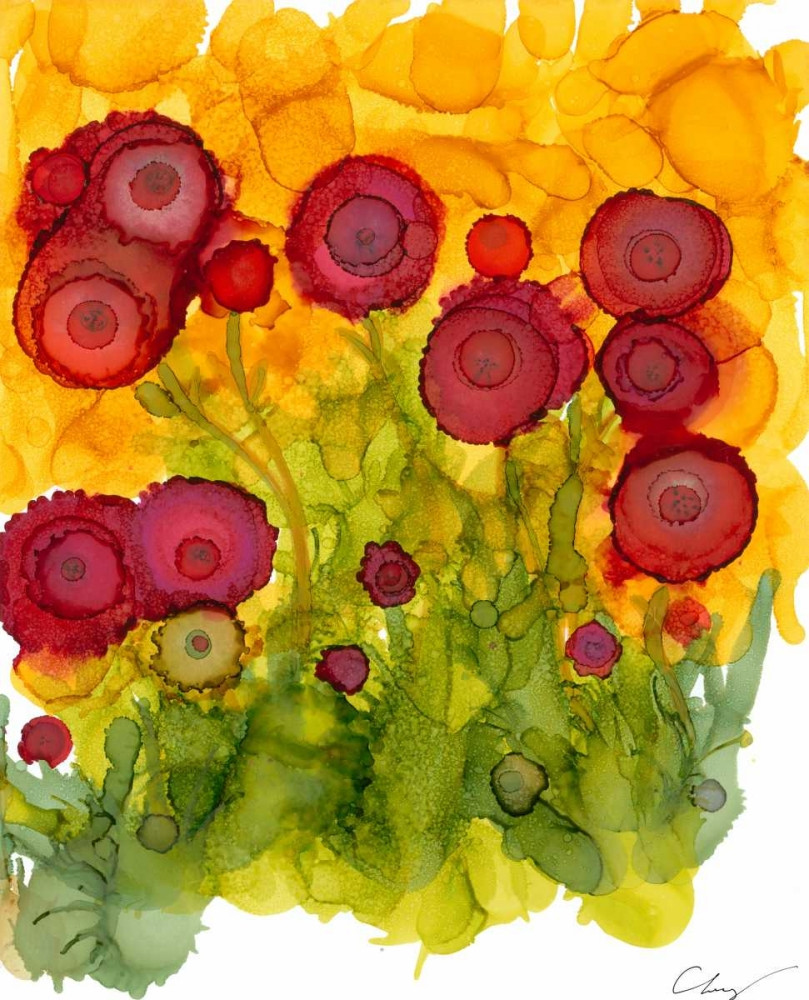 Poppy Whimsy VIII Poster Print - Cheryl Baynes - Posterazzi