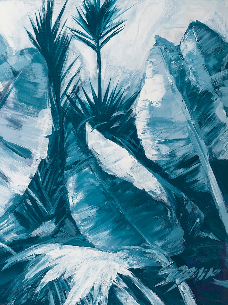 Blue Palms II Poster Print - Suzanne Wilkins - Posterazzi