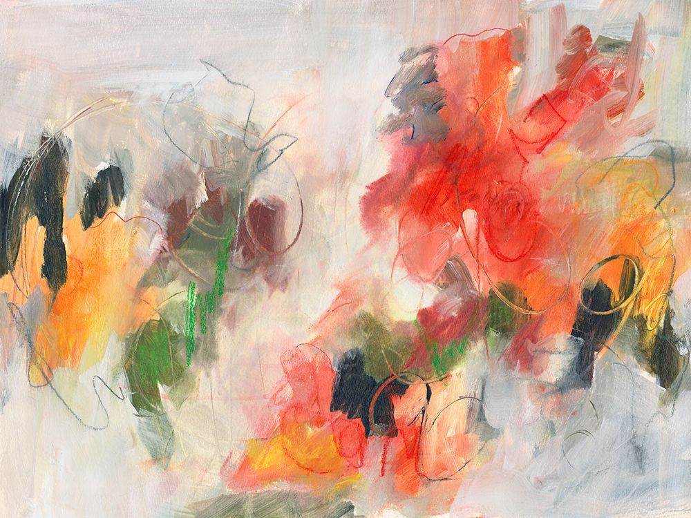 Abstract Floral Delight II Poster Print - Joyce Combs - Posterazzi