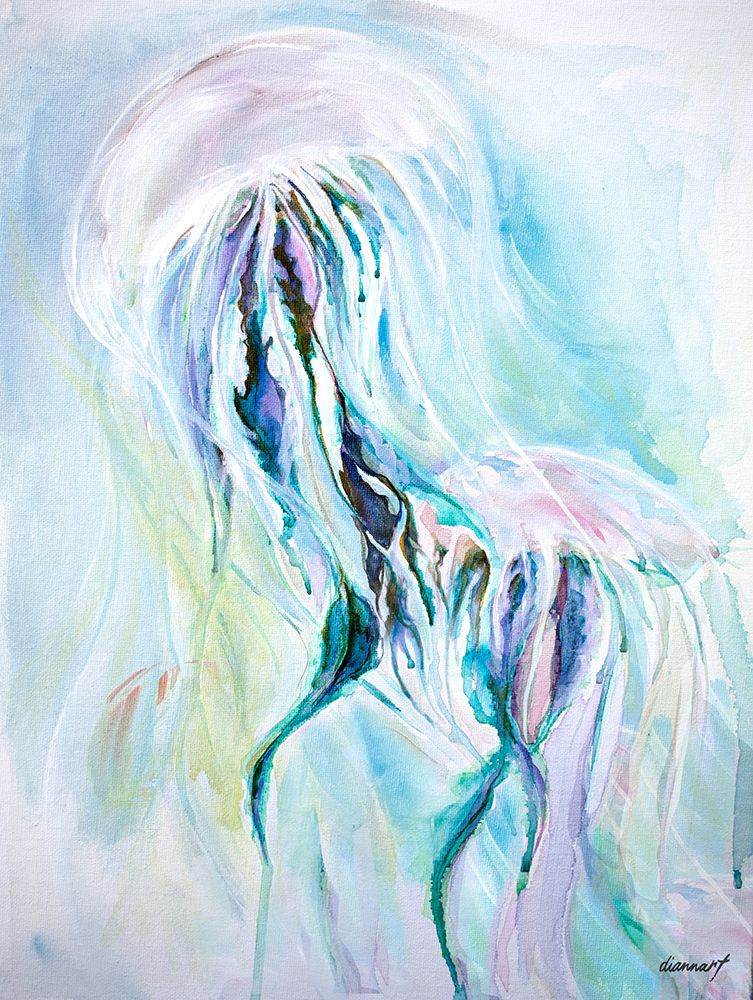 Colorful Squid Poster Print - Diannart - Posterazzi