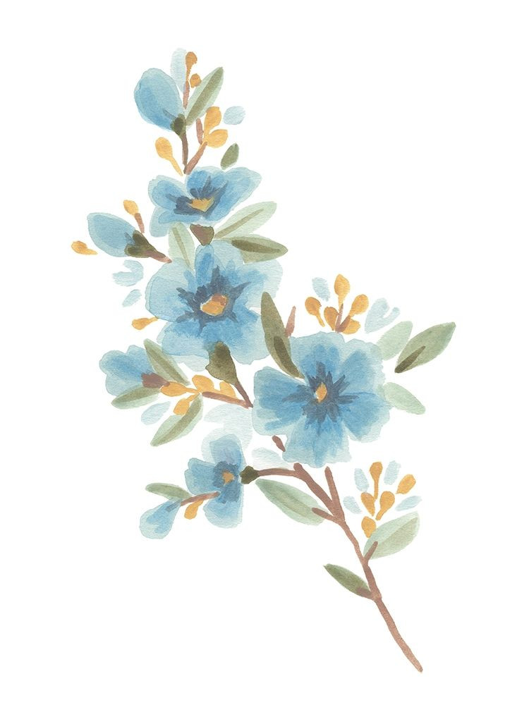 Wildflower Sprig I Poster Print - June Erica Vess - Posterazzi