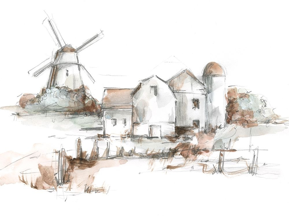 Old Mill Farm II Poster Print - Ethan Harper - Posterazzi