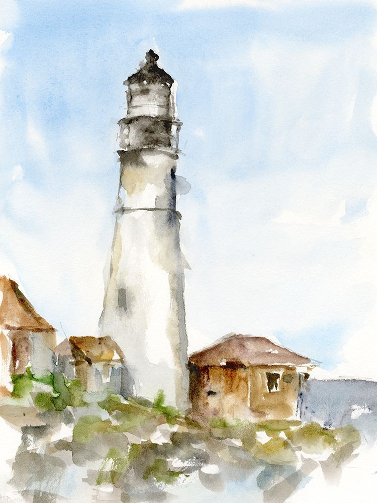 Plein Air Lighthouse Study I Poster Print - Ethan Harper - Posterazzi
