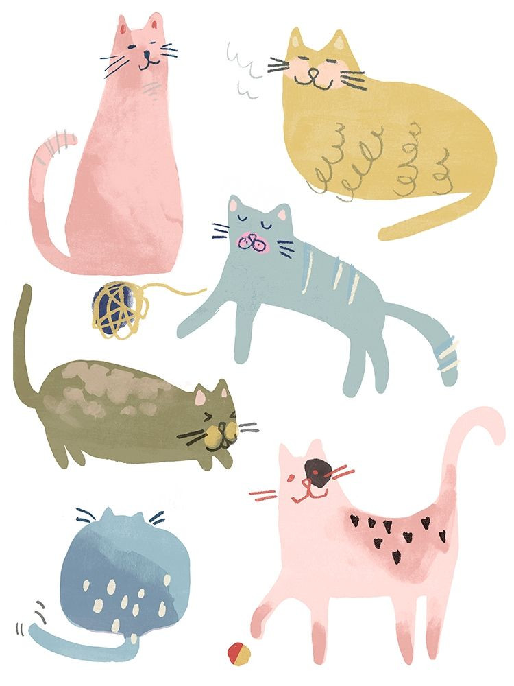 Cat Squad I Poster Print - June Erica Vess - Posterazzi