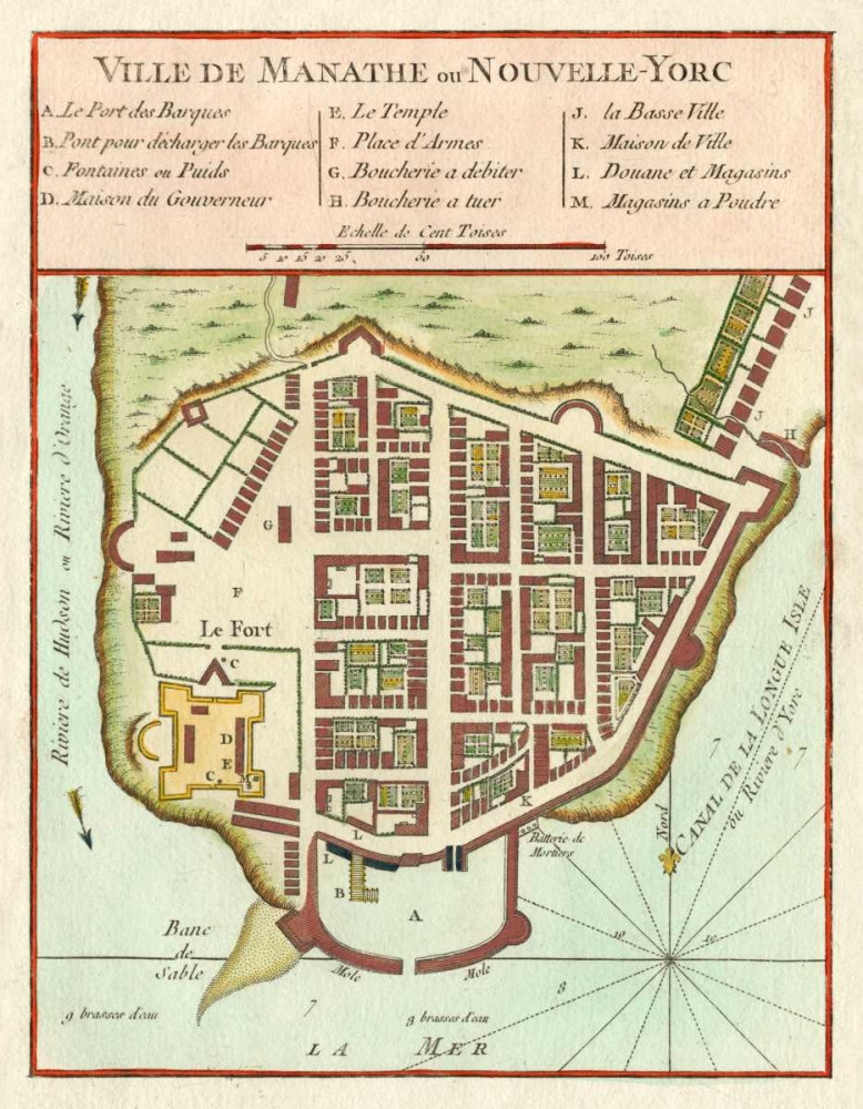 Petite Map of Manhattan, New York Poster Print - Unknown - Posterazzi
