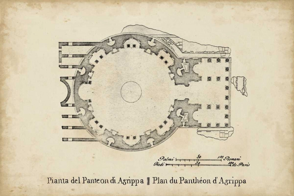 Plan for the Pantheon Poster Print - Unknown - Posterazzi
