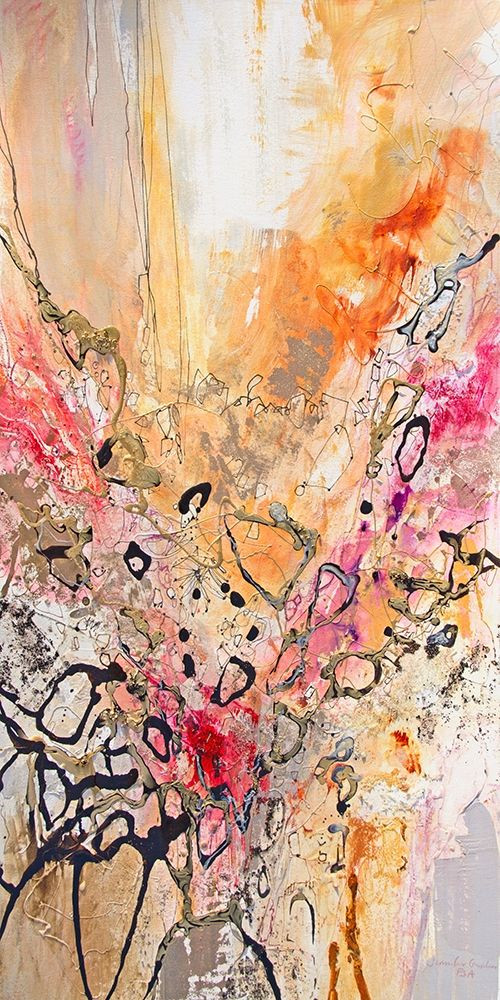 Vertical Reds IV Poster Print - Jennifer Gardner - Posterazzi