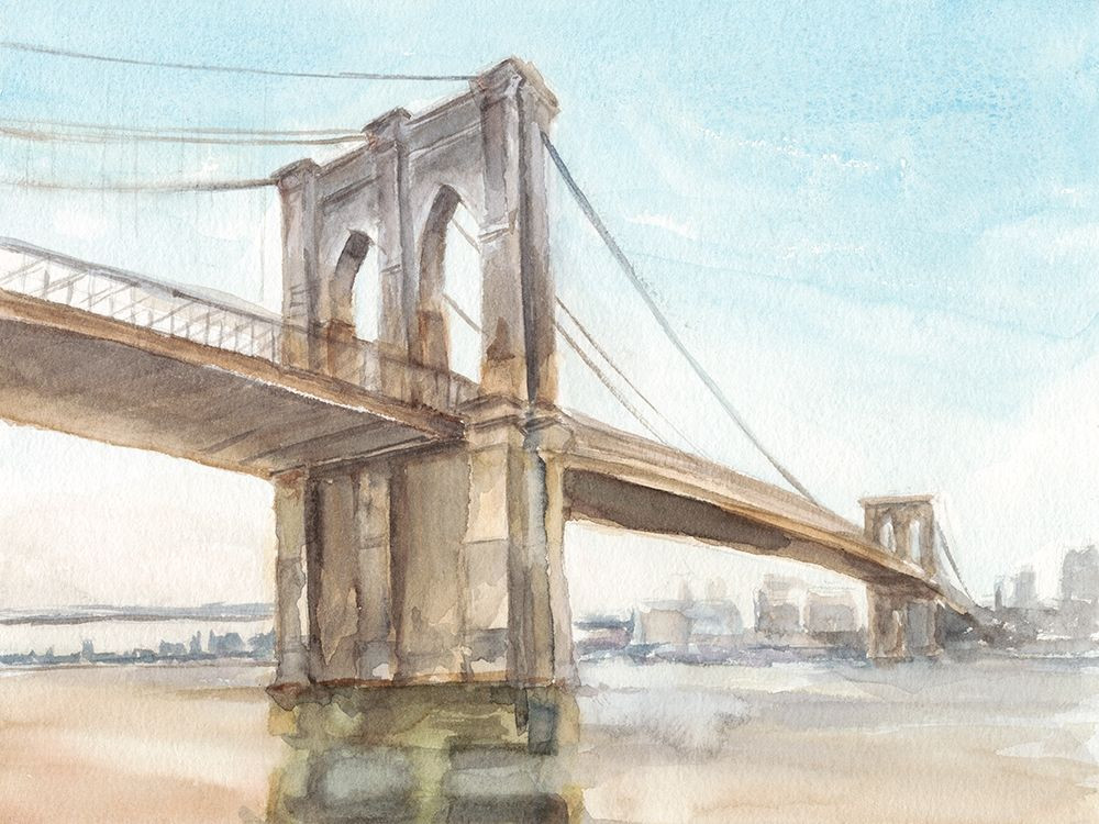 Iconic Watercolor Bridge II Poster Print - Ethan Harper - Posterazzi