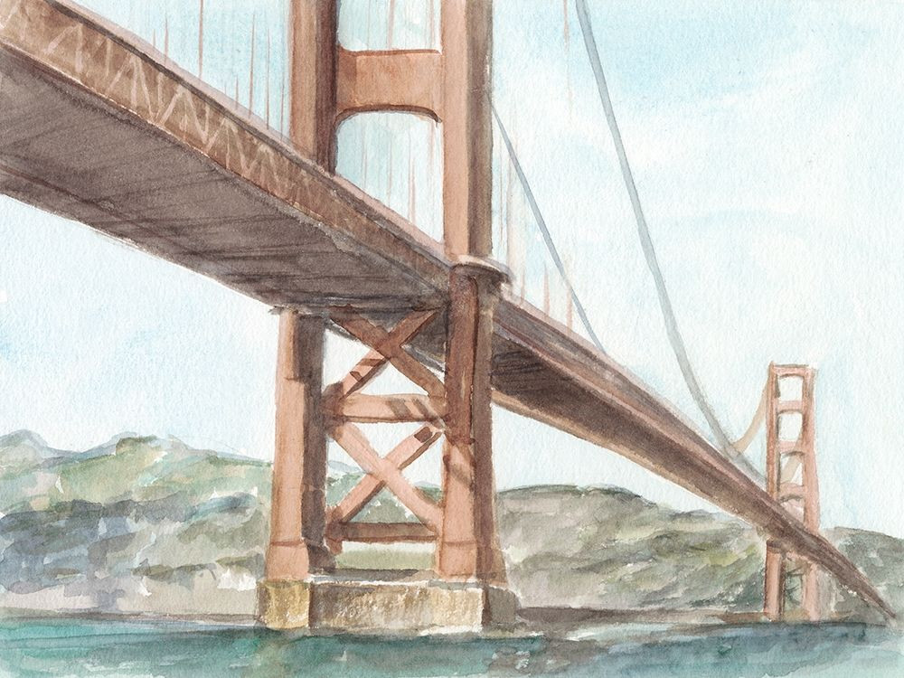 Iconic Watercolor Bridge III Poster Print - Ethan Harper - Posterazzi