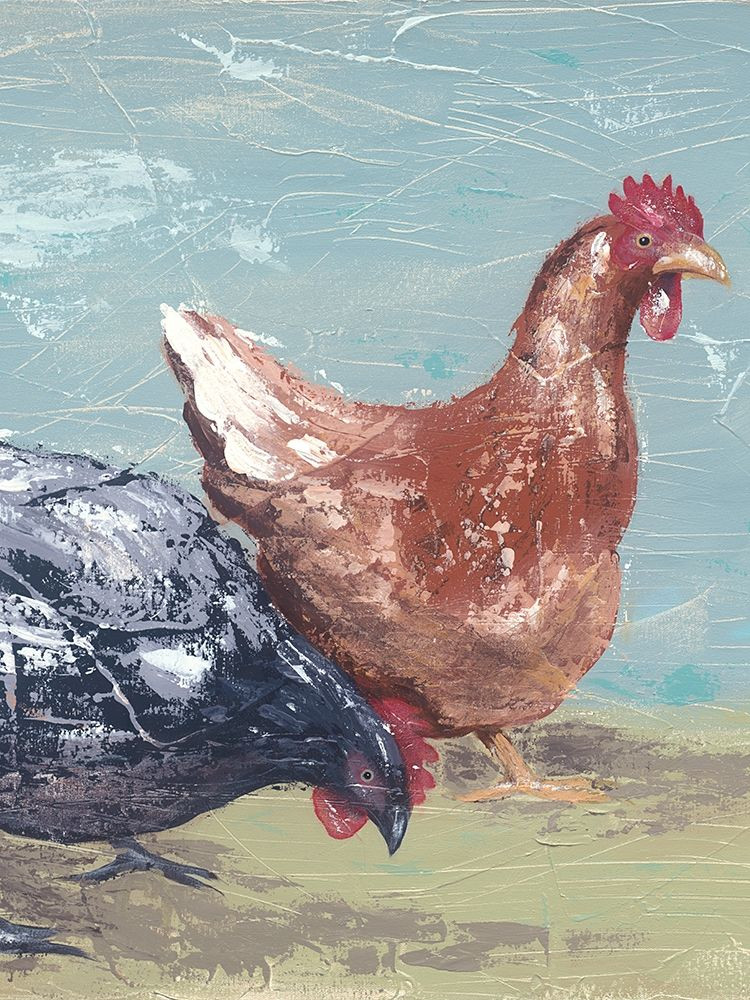 Farm Life-Chickens I Poster Print - Jade Reynolds - Posterazzi