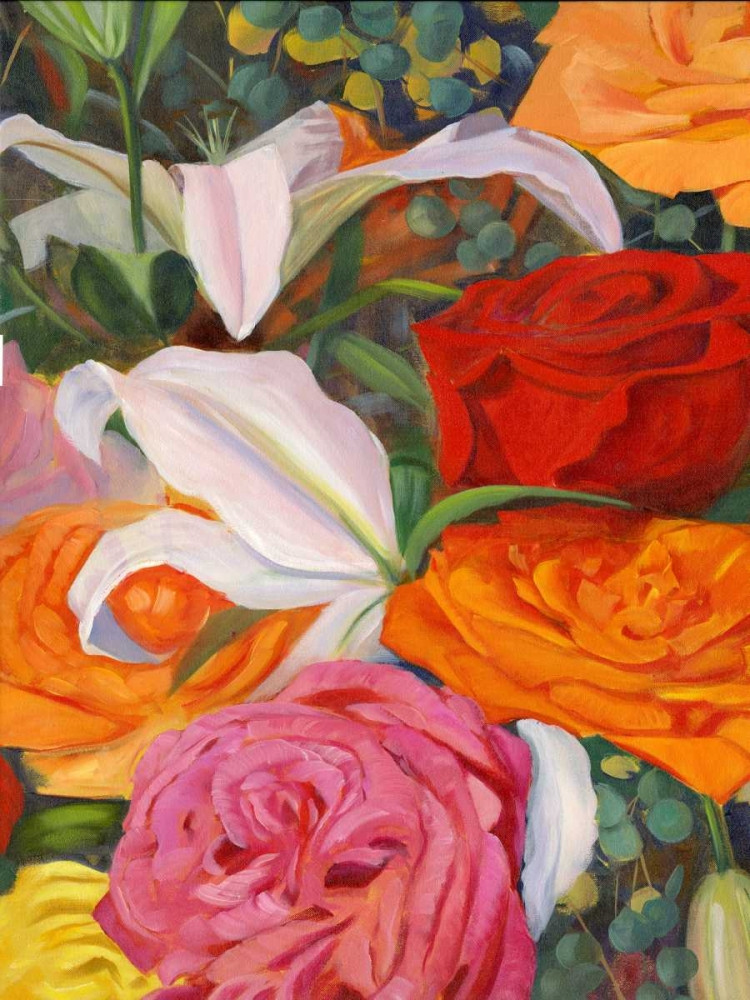 Deconstructed Flower Composition I Poster Print - Sandra Iafrate ...