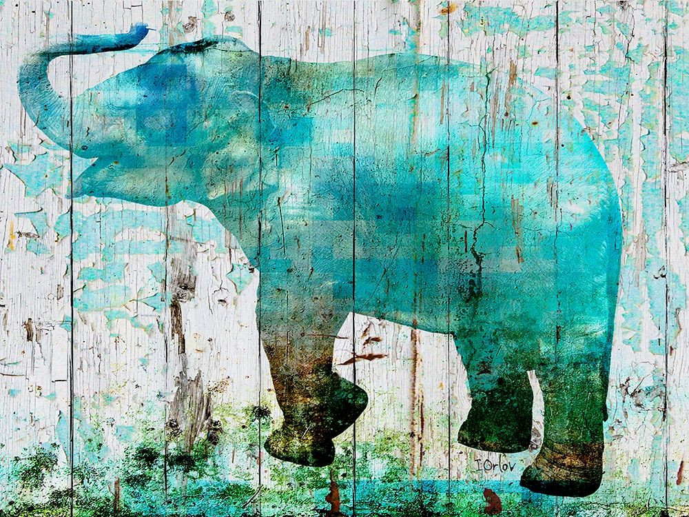 Blue Elephant Poster Print - Irena Orlov - Posterazzi