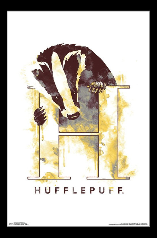Harry Potter - Hufflepuff Illustrated Poster Print - Item ...