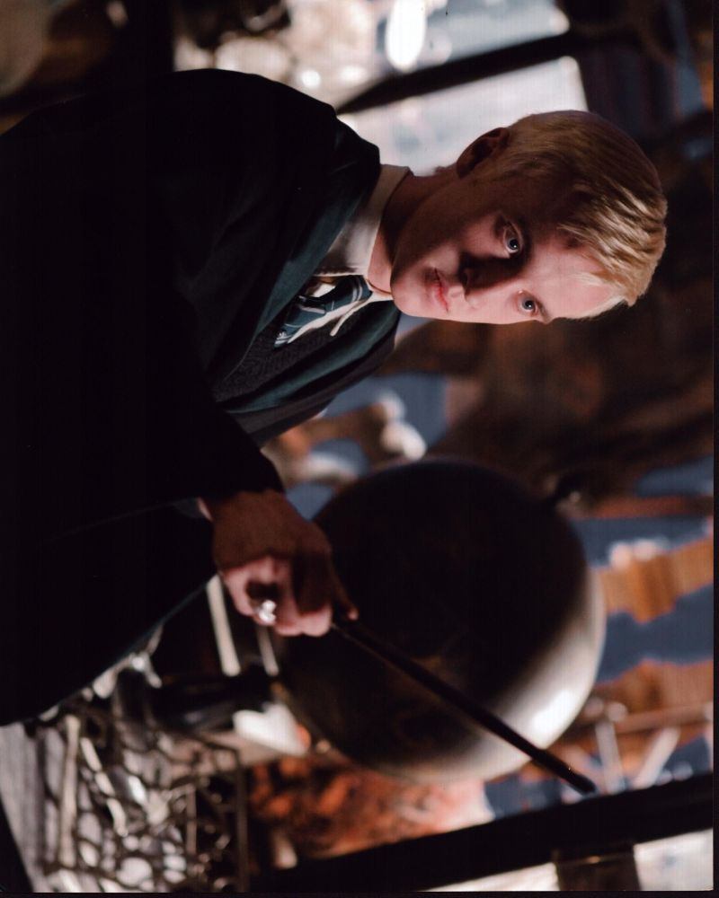 Tom Felton Pointing Wand In Harry Potter And The Half-Blood Prince ...