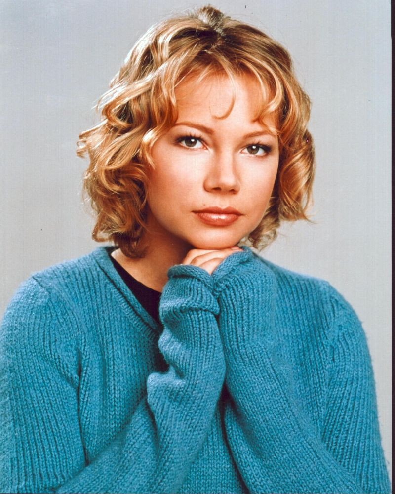 Michelle Williams Headshot In Blue Sweater Photo Print - Item ...