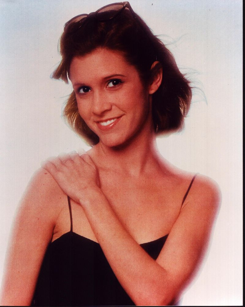 Carrie Fisher Smiling In Black Tank Top Photo Print - Item # MVM56946 ...