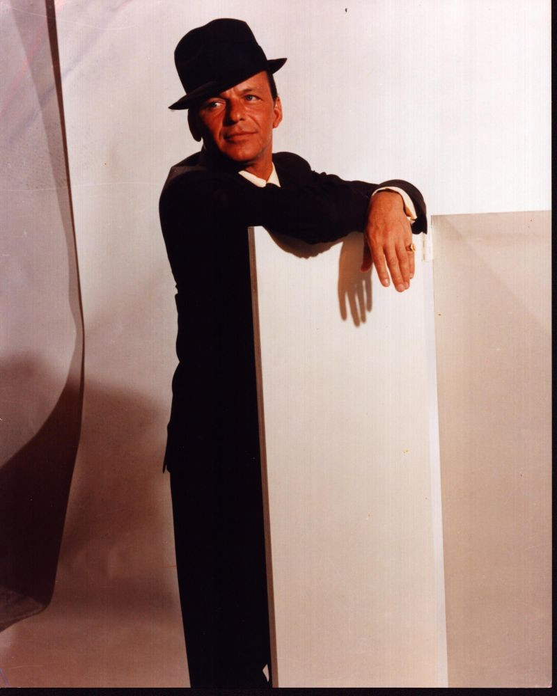 Frank Sinatra Leaning On Wall In Suit And Fedora Photo Print - Item ...