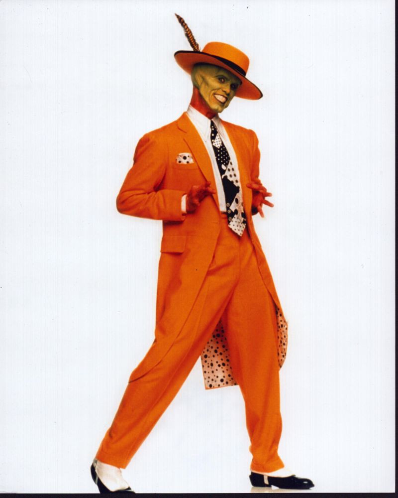 Jim Carrey Wearing Orange Suit For The Mask Photo Print - Item ...