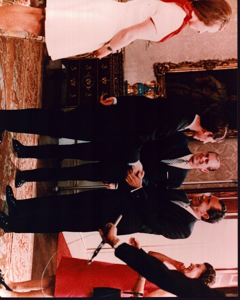 Princess Anne, Prince Charles, Prince Philip, Richard Nixon And Queen ...