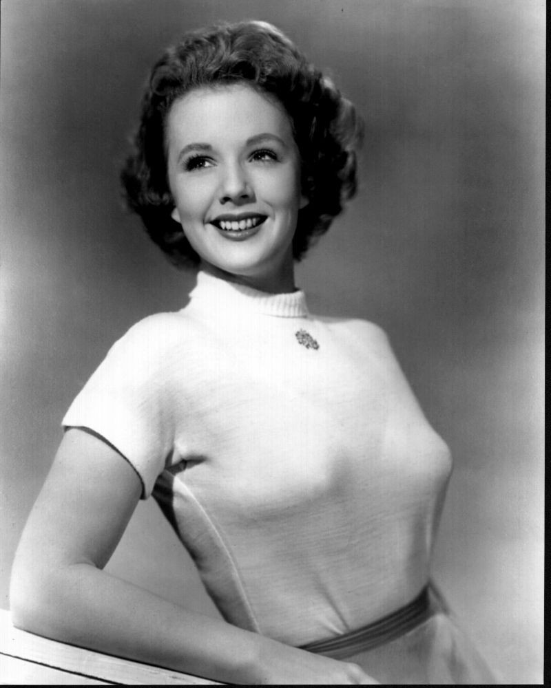Piper Laurie Headshot In Sweater Black And White Photo Print - Item ...