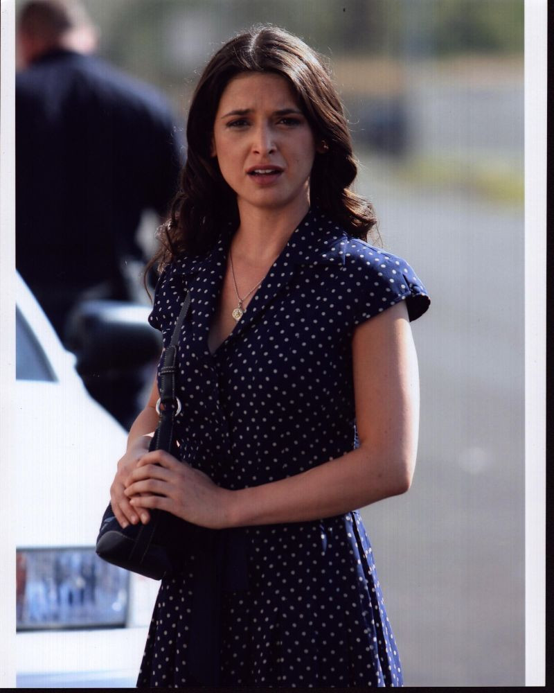 Andrea Gabriel In Navy Polka Dot Dress In Lost Photo Print - Item ...