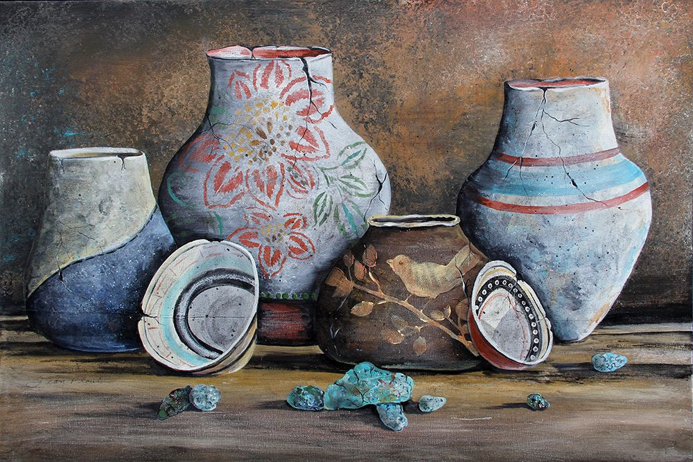 Clay Pottery Still Life-C Poster Print - Jean Piout - Posterazzi