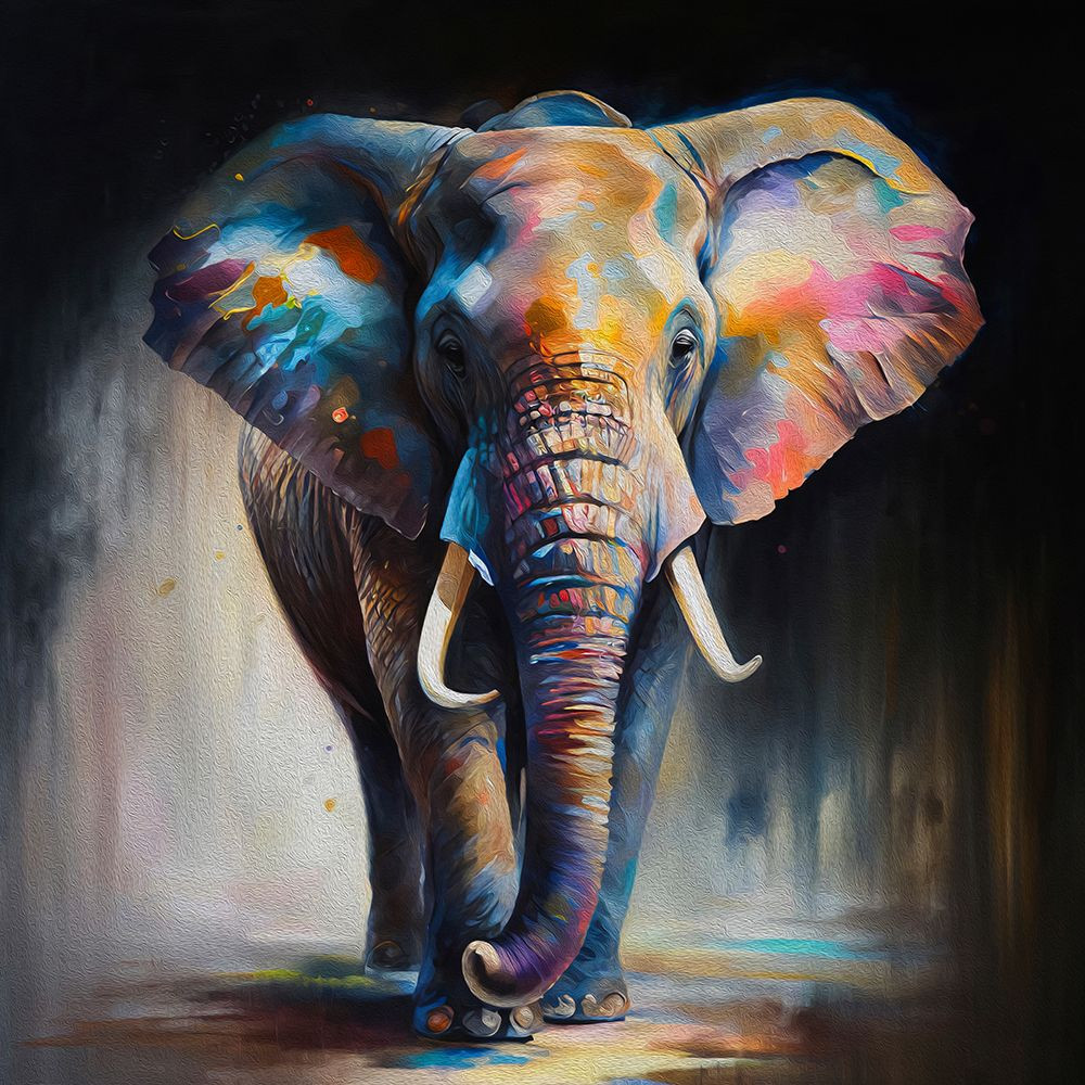 Colorful Elephant Poster Print - Incado - Posterazzi