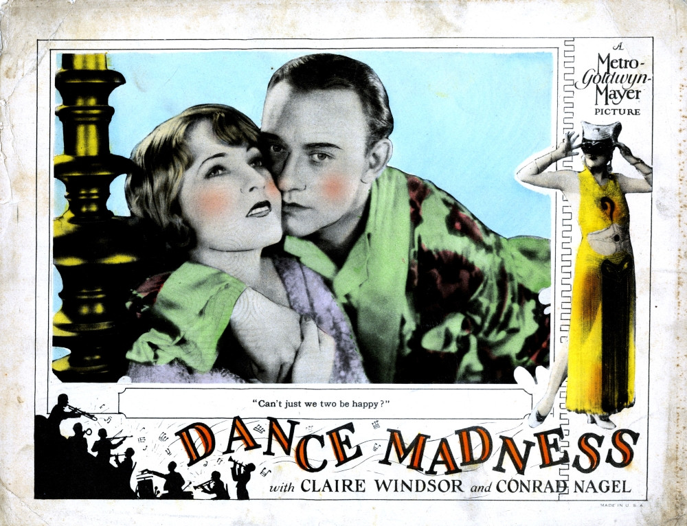 Dance Madness From Left Claire Windsor Conrad Nagel 1926 Movie Poster ...