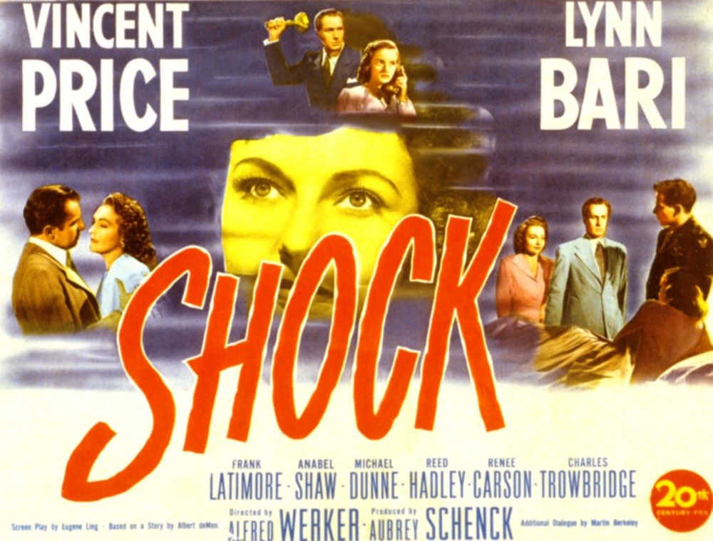 Shock Vincent Price Lynn Bari Anabel Shaw Frank Latimore 1946 Tm And ...